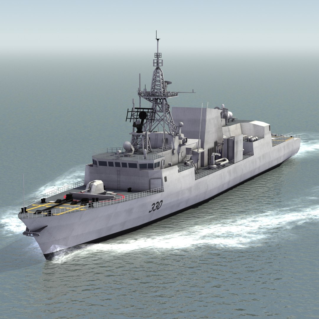 Halifax Class Frigate 3d Model
