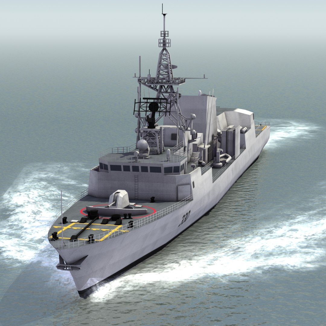 Halifax Class Frigate 3d Model