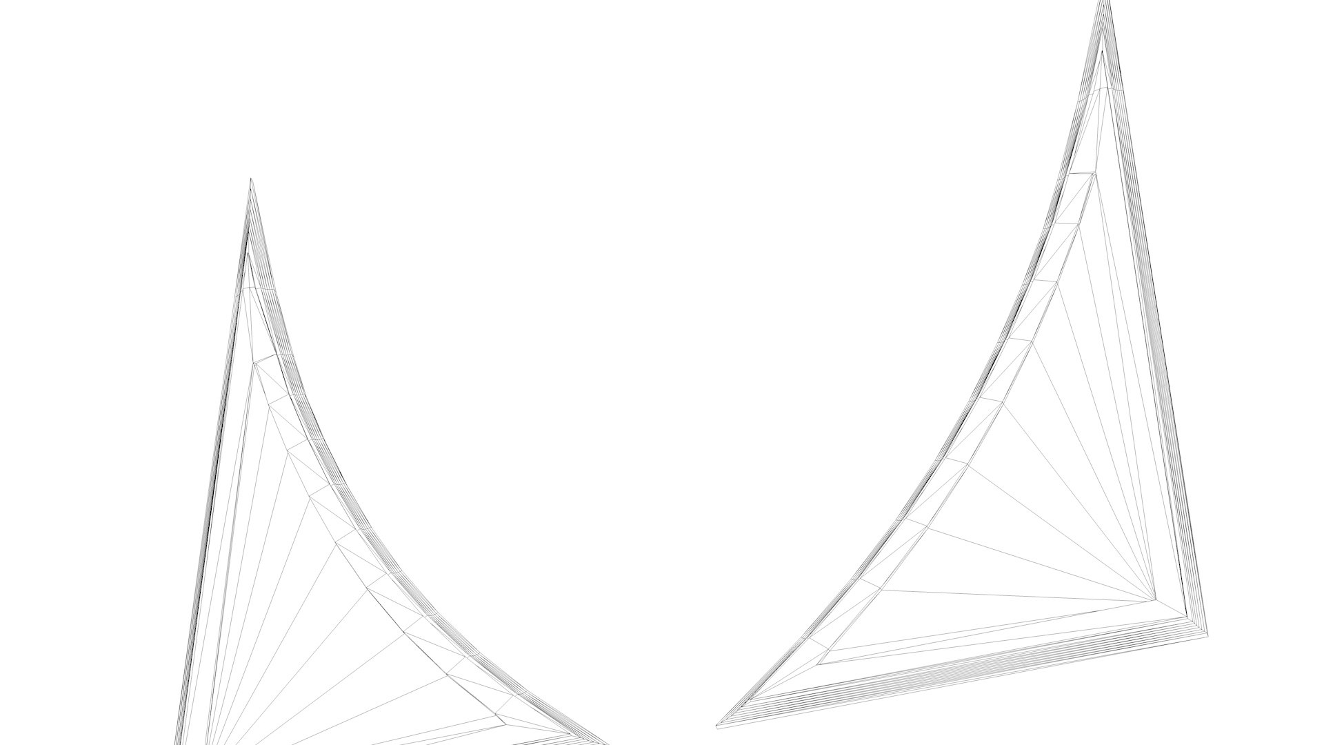 Plaster Decorative Bow DS342 3D - TurboSquid 2385279