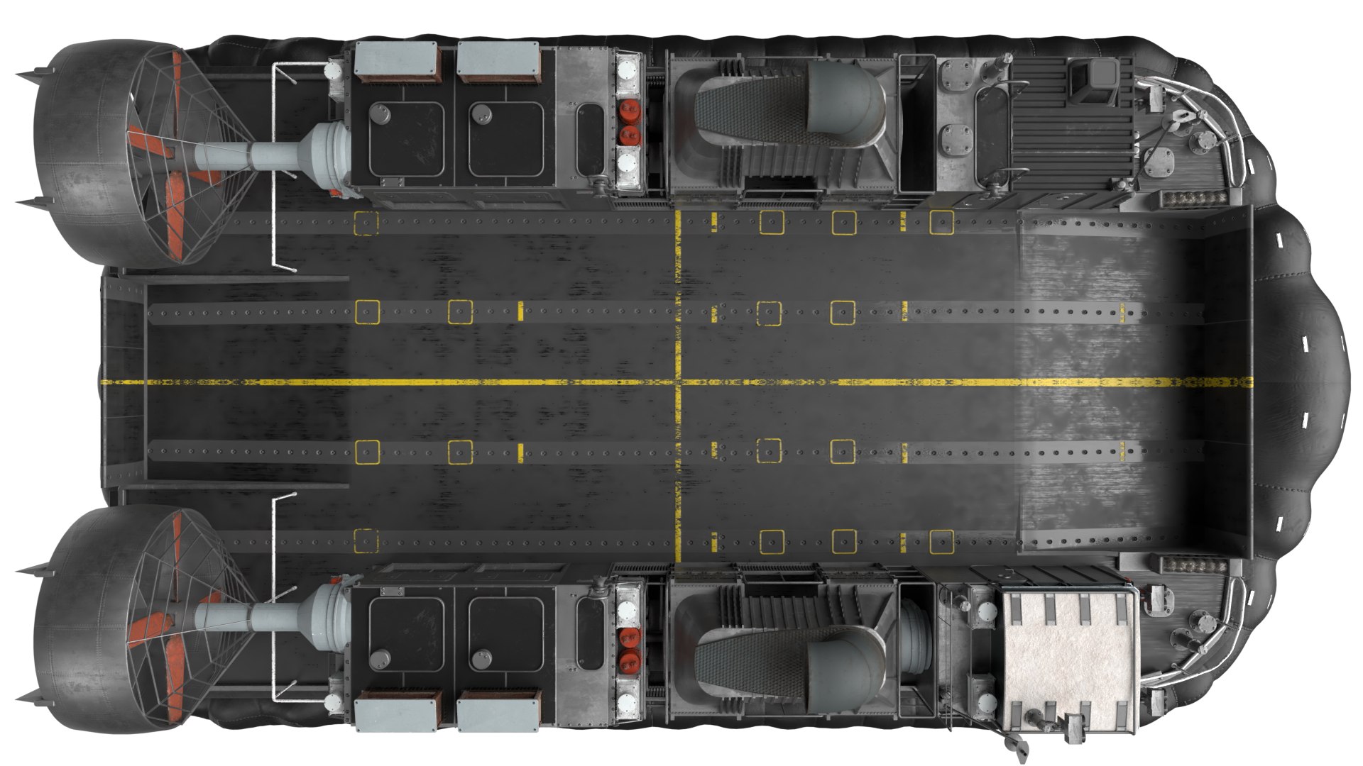 LCAC - Landing Craft Air Cushion - Modelled Cab Interior 3D ...