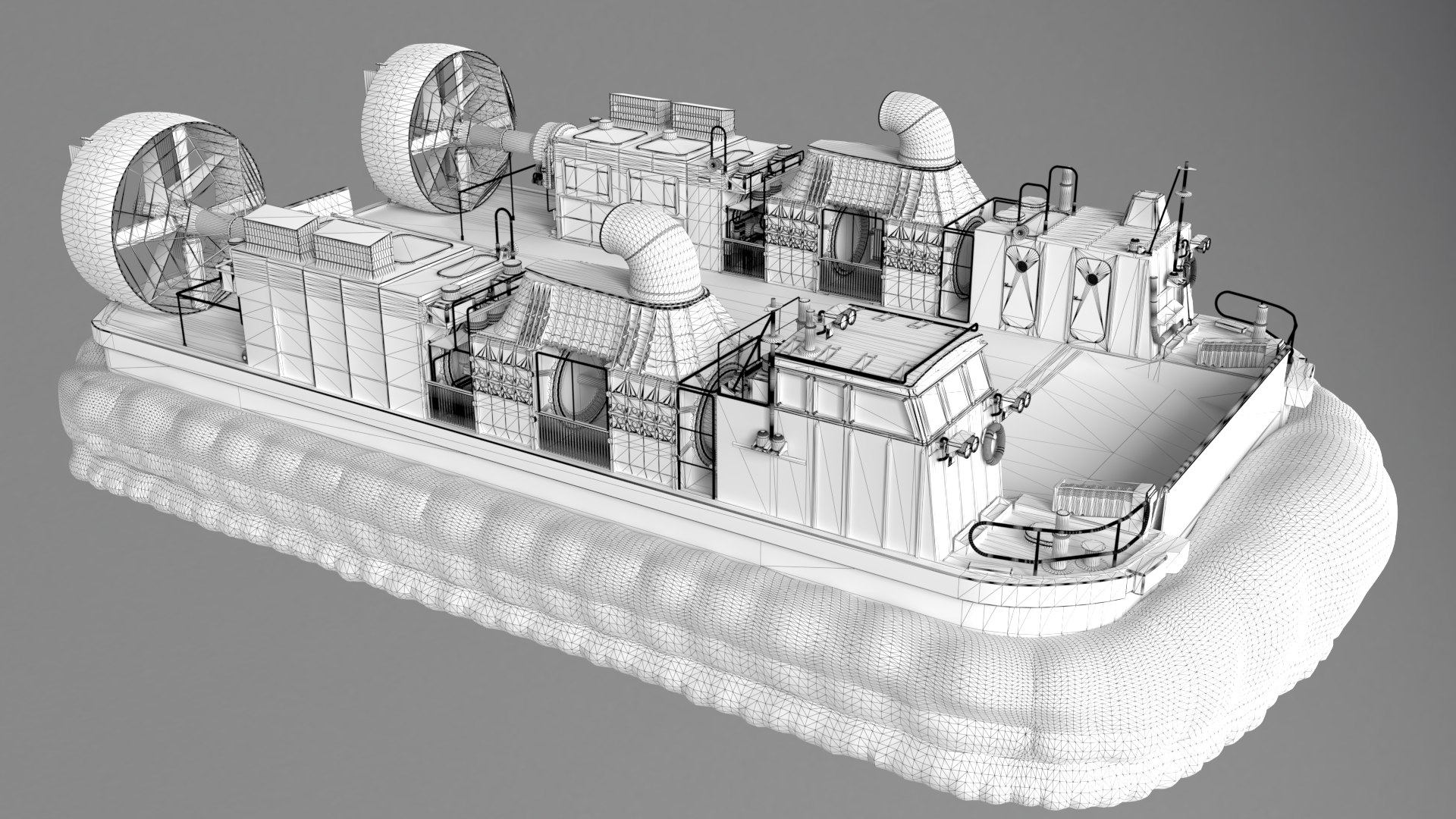 LCAC - Landing Craft Air Cushion - Modelled Cab Interior 3D ...