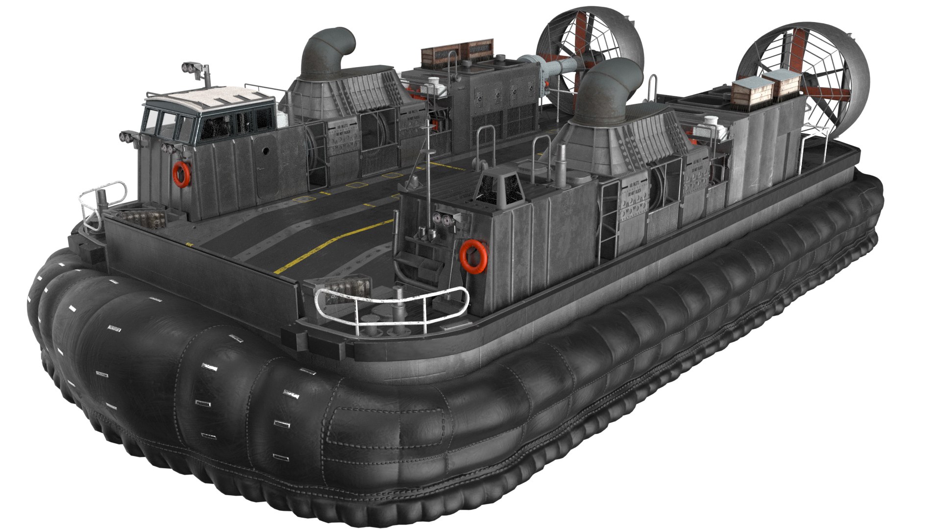 LCAC - Landing Craft Air Cushion - Modelled Cab Interior 3D ...