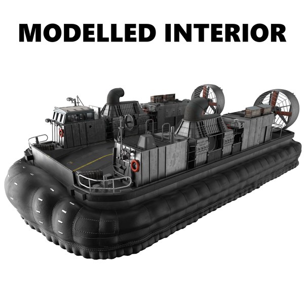 LCAC - Landing Craft Air Cushion - Modelled Cab Interior 3D ...