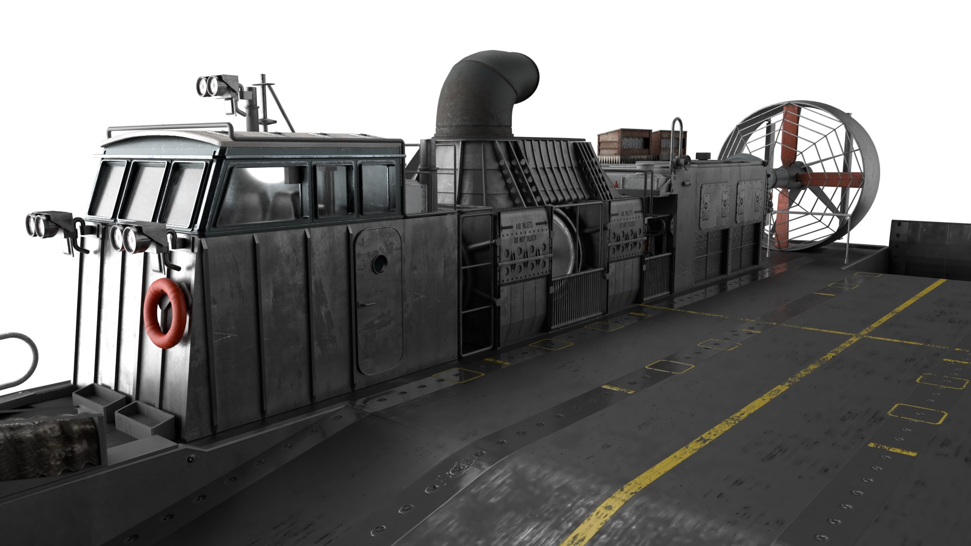 LCAC - Landing Craft Air Cushion - Modelled Cab Interior 3D ...