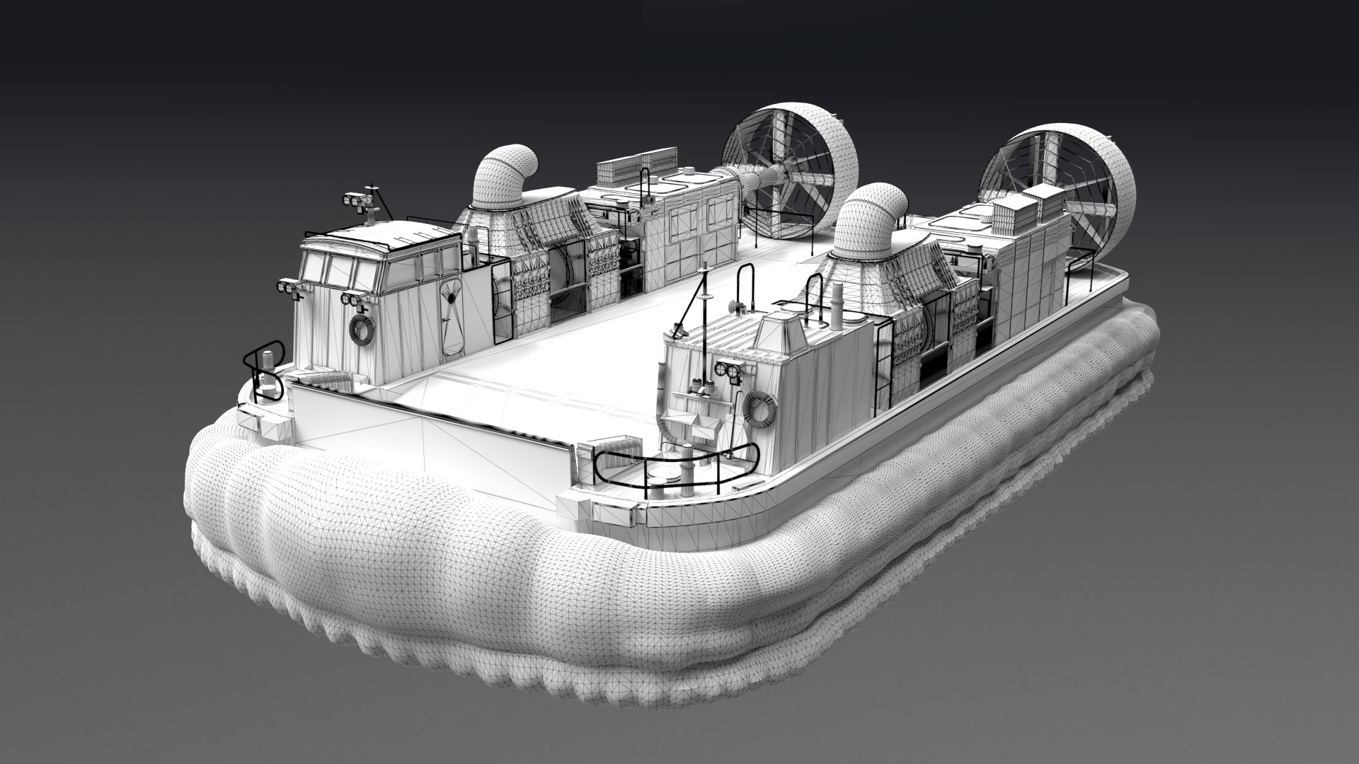 LCAC - Landing Craft Air Cushion - Modelled Cab Interior 3D ...