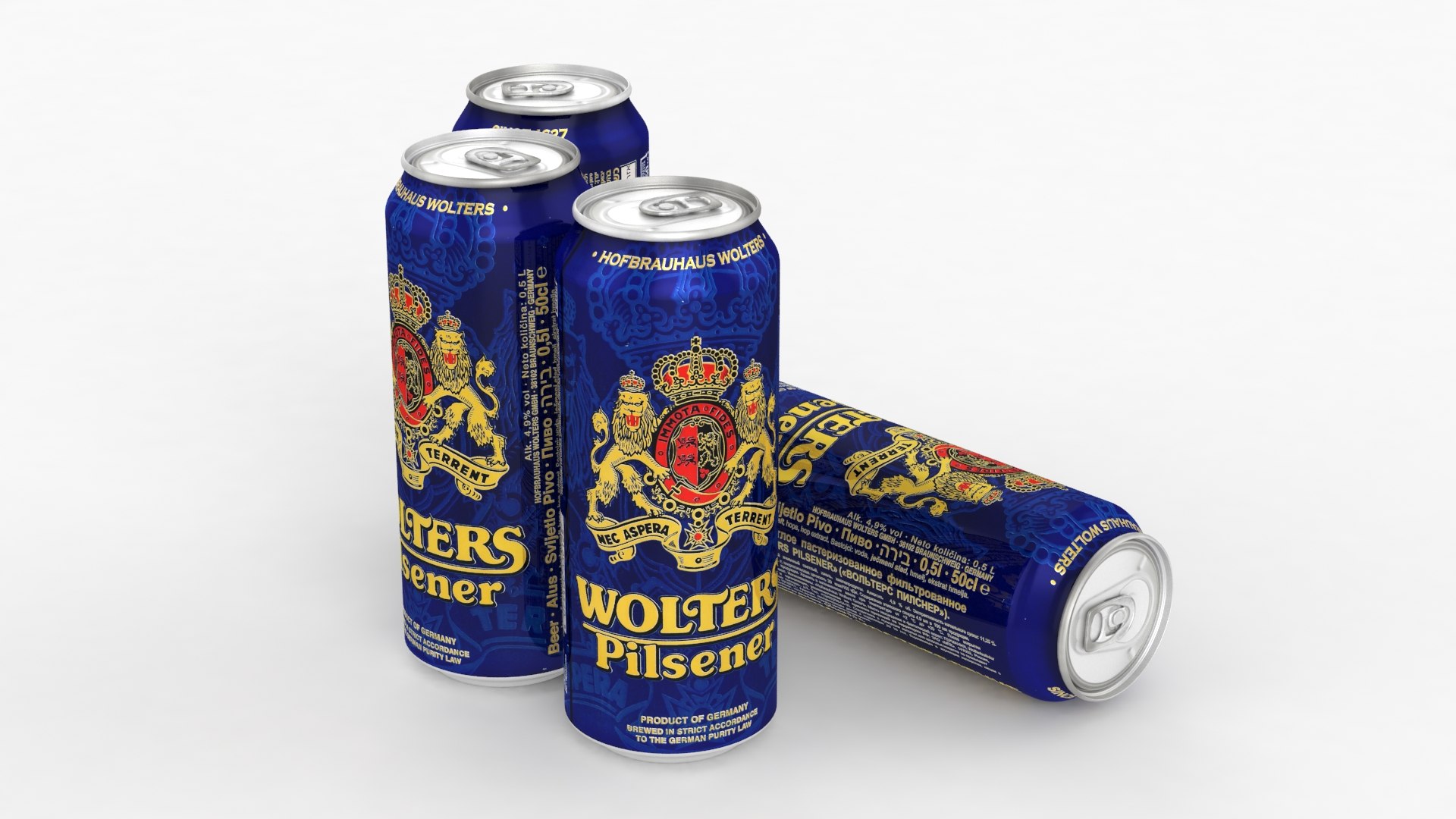 Beer Can Wolters Pilsener 500ml 2021 3D Model - TurboSquid 1763361