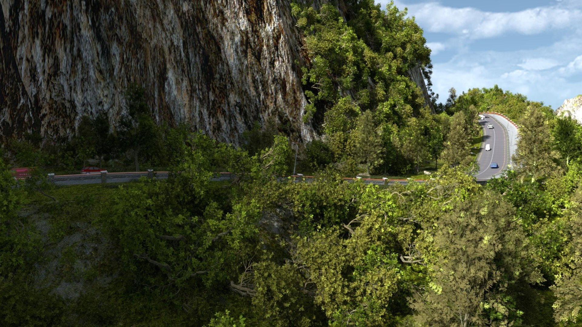 3D Scene Coast Road Blender - TurboSquid 1371198