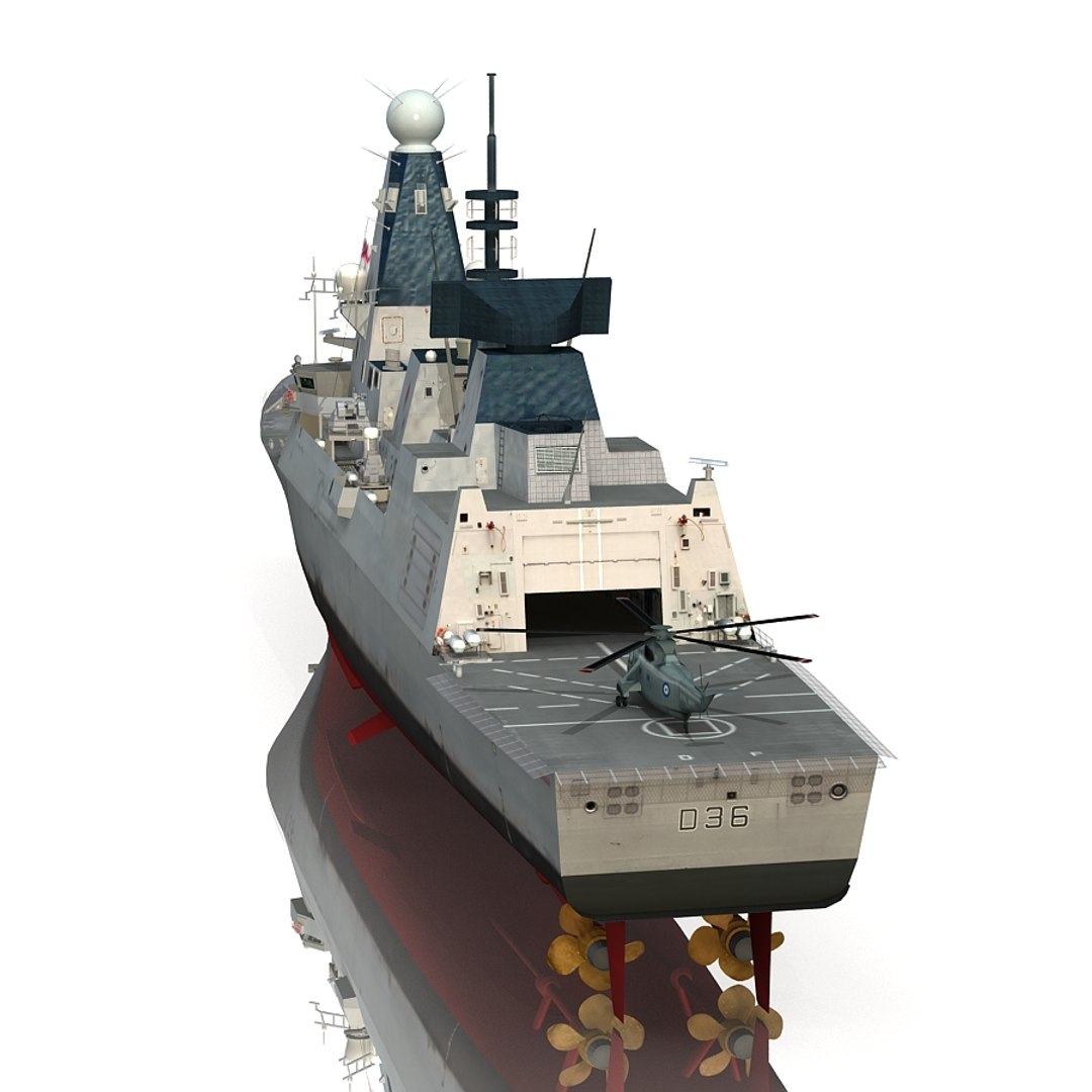 3d Hms Defender D36 Type 45