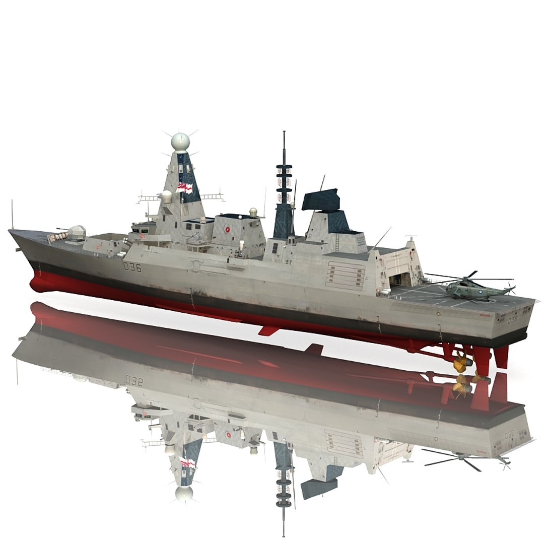 3d Hms Defender D36 Type 45