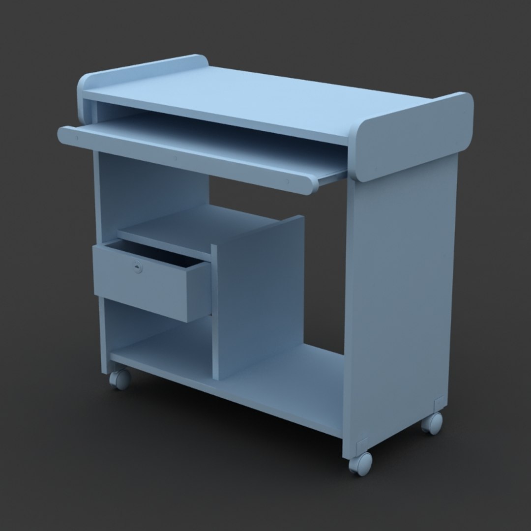 Computer Table 3d Model