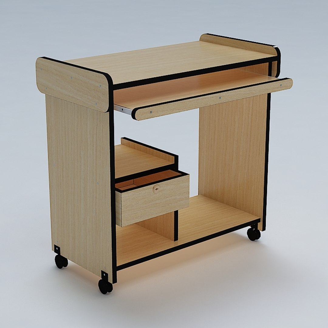 Computer Table 3d Model