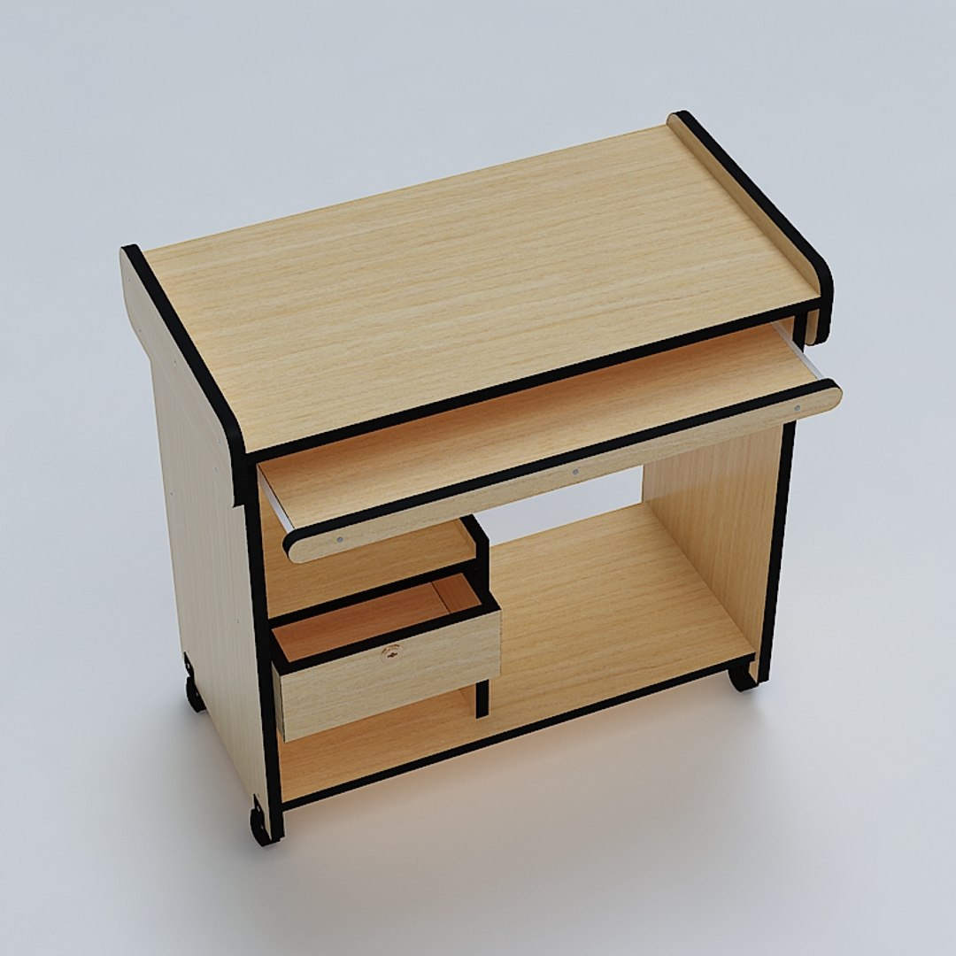 Computer Table 3d Model