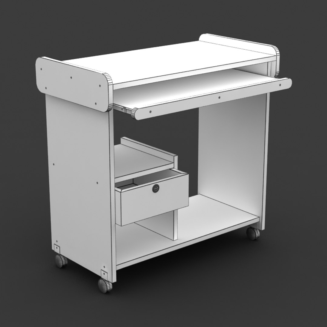 Computer Table 3d Model