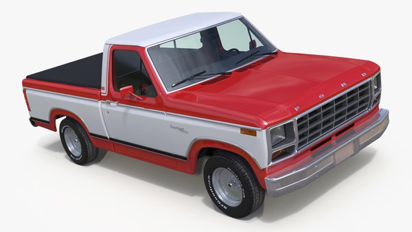 modelo 3d Camioneta Ford F Series Ranger 1980 color rojo - TurboSquid ...