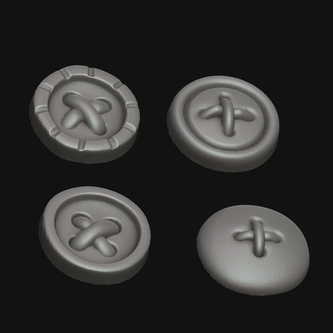 Stylised Bolts And Buttons - IMM And VDM Brushes - Zbrush 2021 3D Model ...