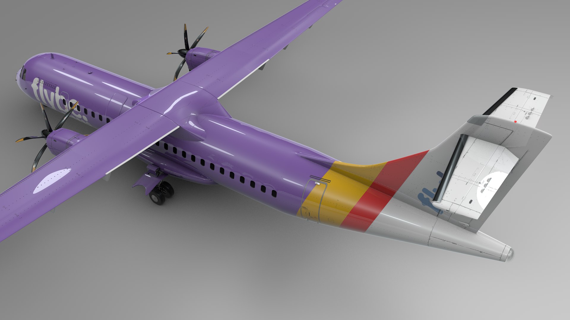 3D ATR 72 FLYBE L1876 - TurboSquid 1984354