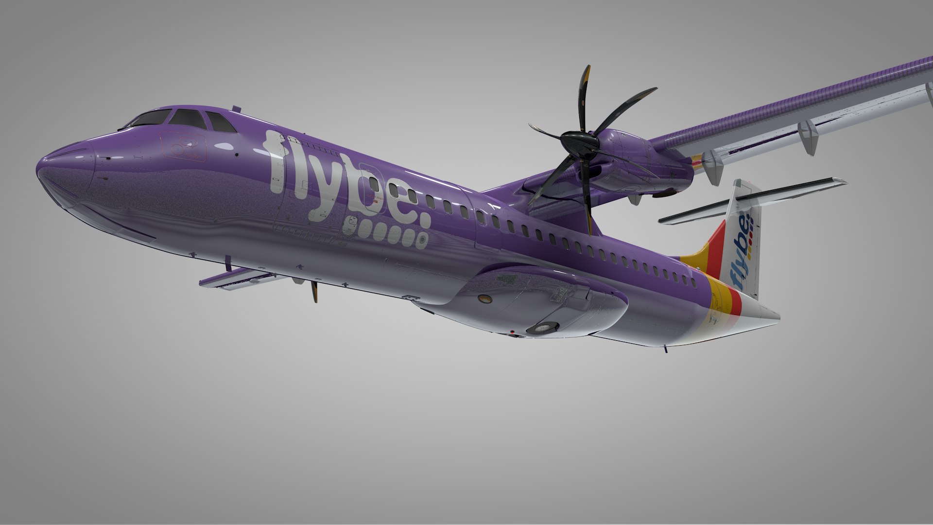 3D ATR 72 FLYBE L1876 - TurboSquid 1984354