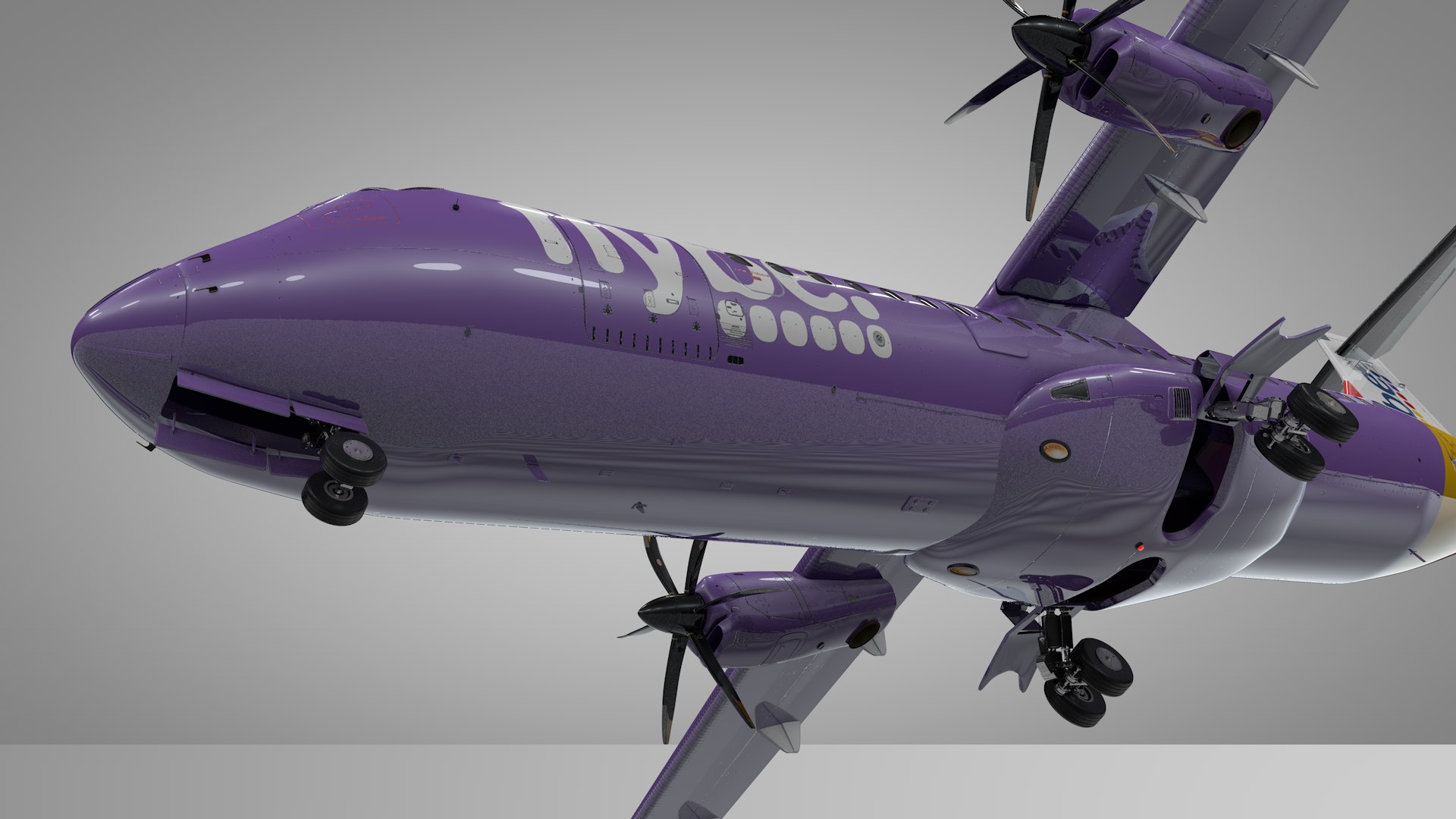 3D ATR 72 FLYBE L1876 - TurboSquid 1984354
