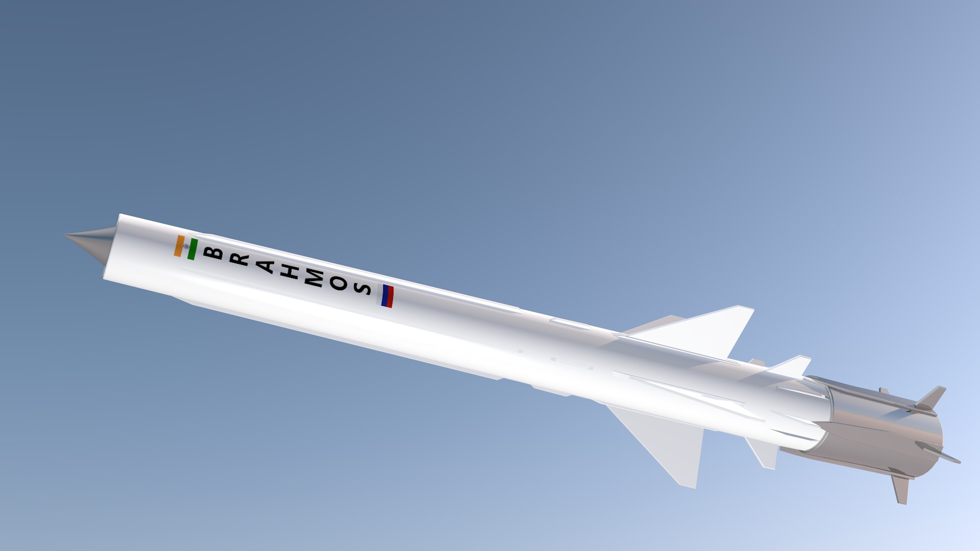 brahmos missile 3d 3ds