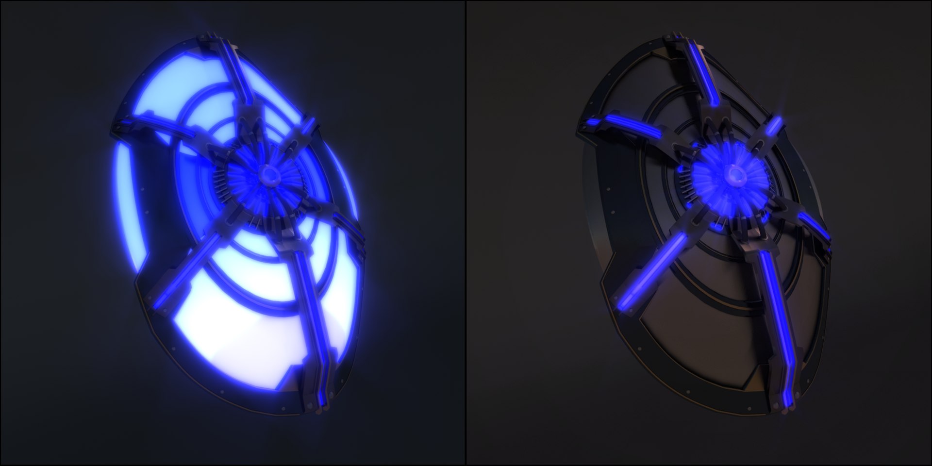 3D Sci-Fi Shield V3 model - TurboSquid 1817877