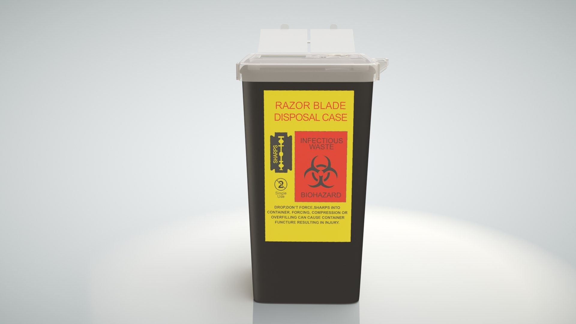 3D Model Tattoo Medical Sharp Bin - TurboSquid 1708852