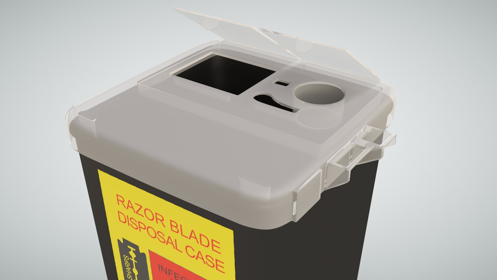 3D Model Tattoo Medical Sharp Bin - TurboSquid 1708852