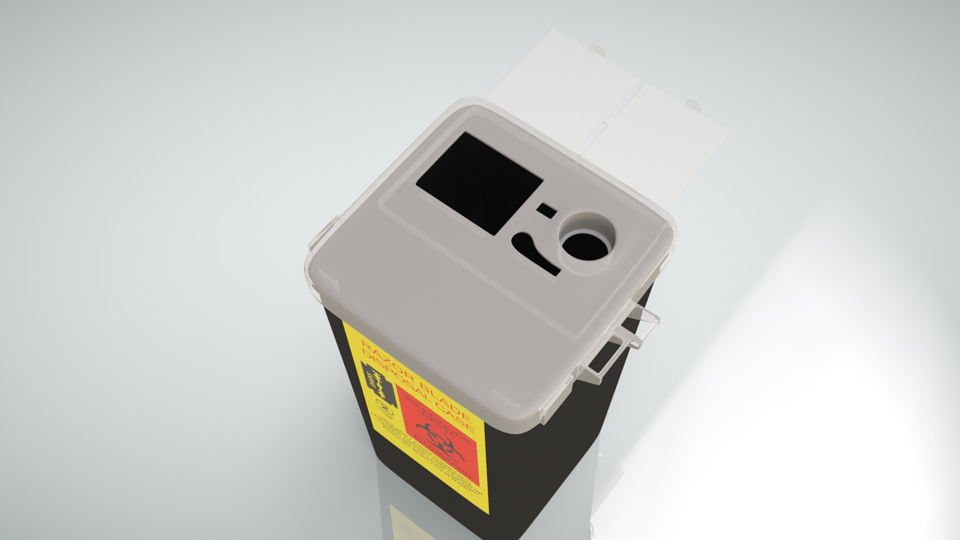 3D Model Tattoo Medical Sharp Bin - TurboSquid 1708852