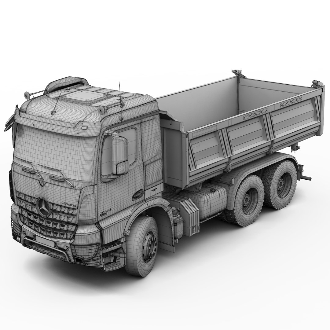 Arocs 6x4 Tipper 3d Model
