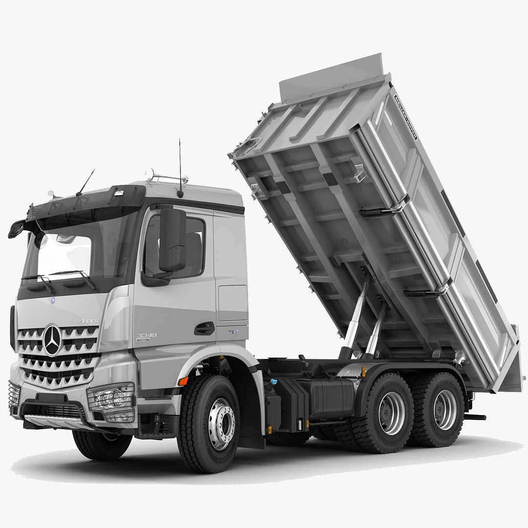 arocs 6x4 tipper 3d model