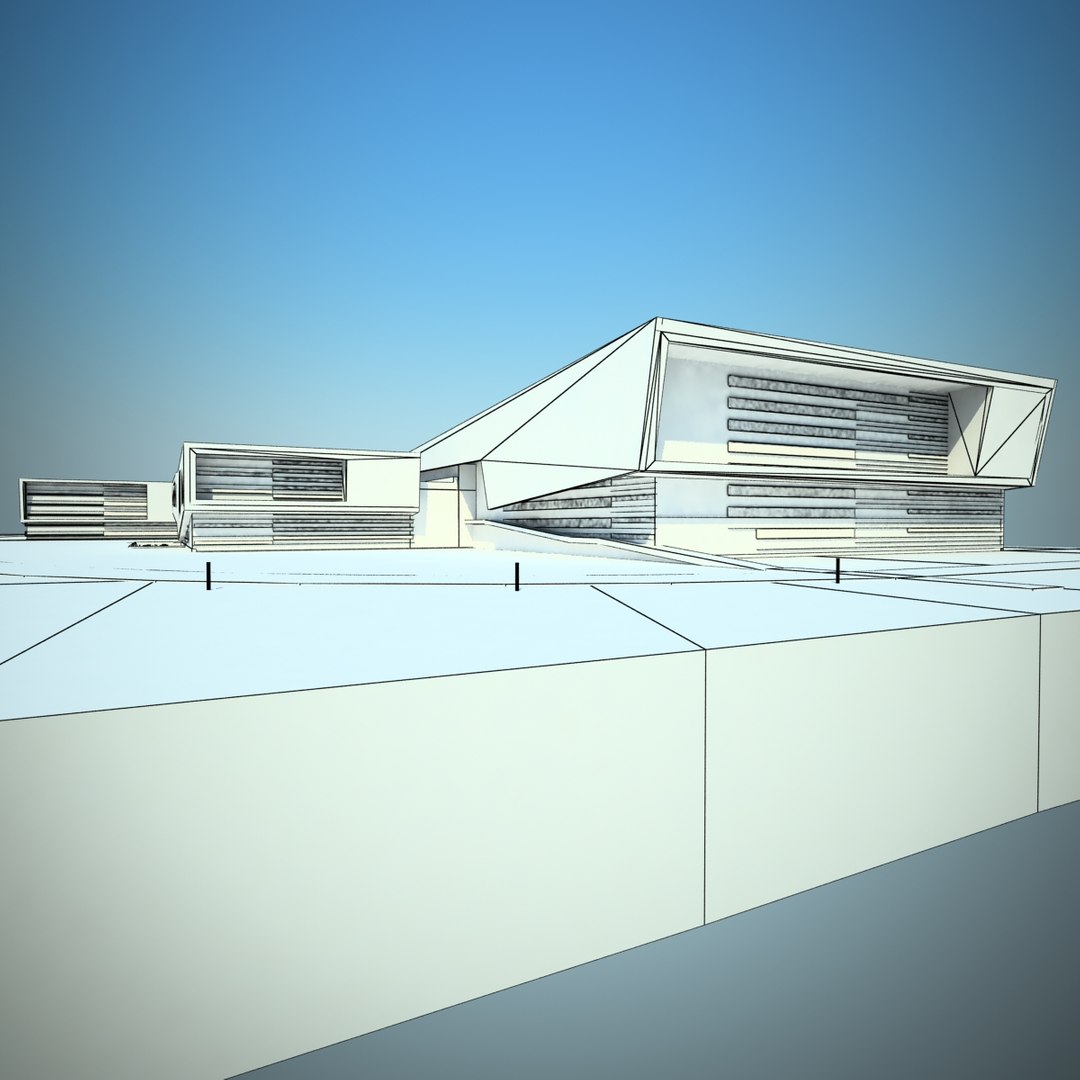 Sports Arena Complex Centre 3d 3ds