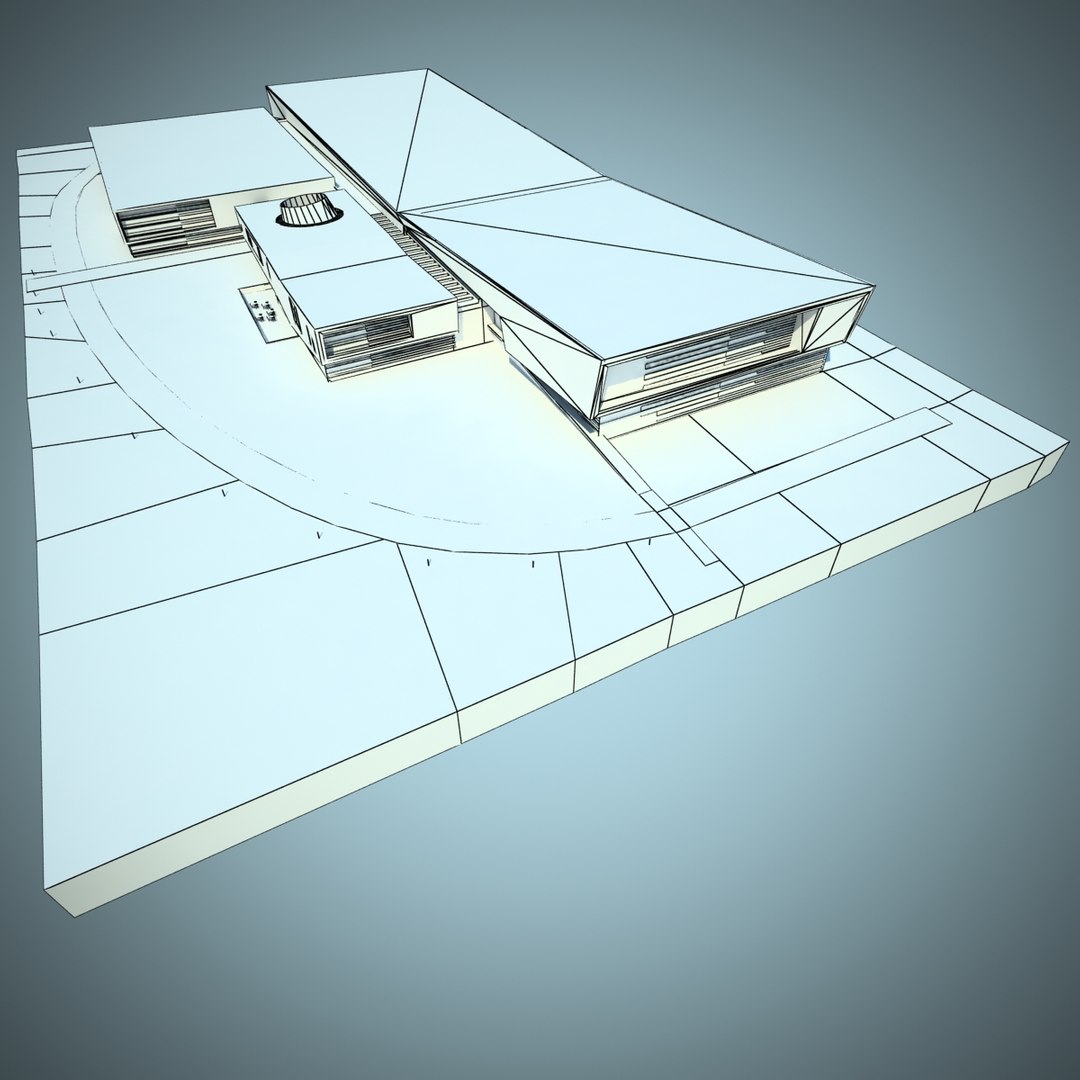 Sports Arena Complex Centre 3d 3ds