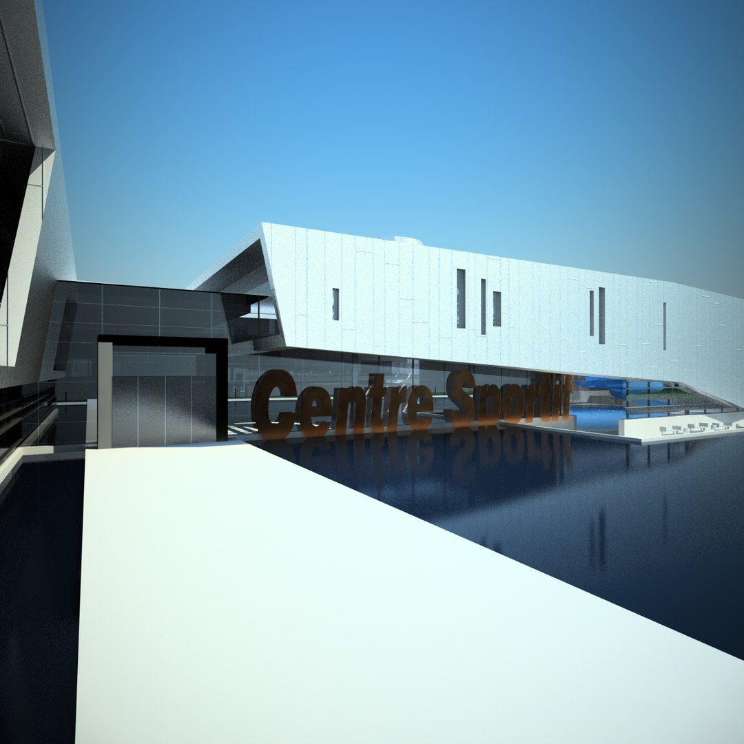 Sports Arena Complex Centre 3d 3ds
