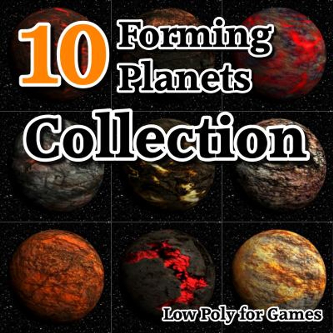 10 Forming Planets 3d Model