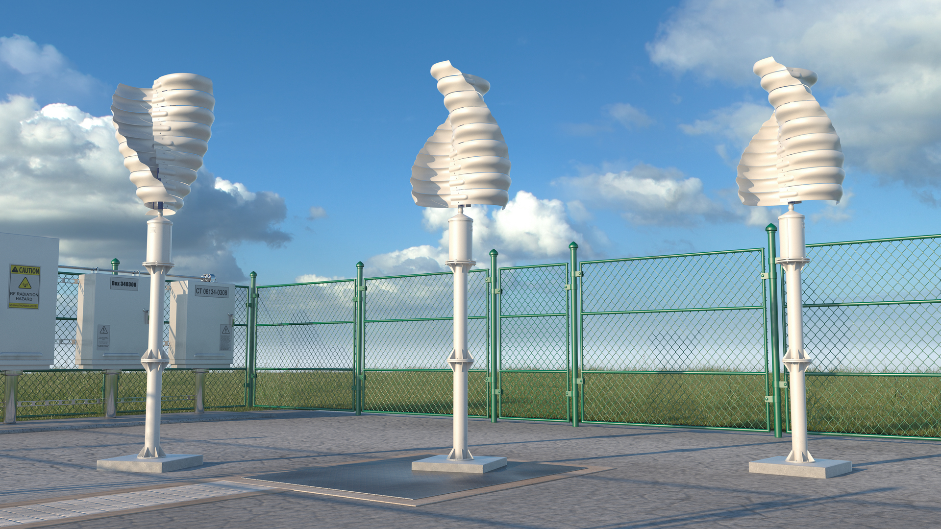 Vertical axis wind turbine 3D model - TurboSquid 1478249