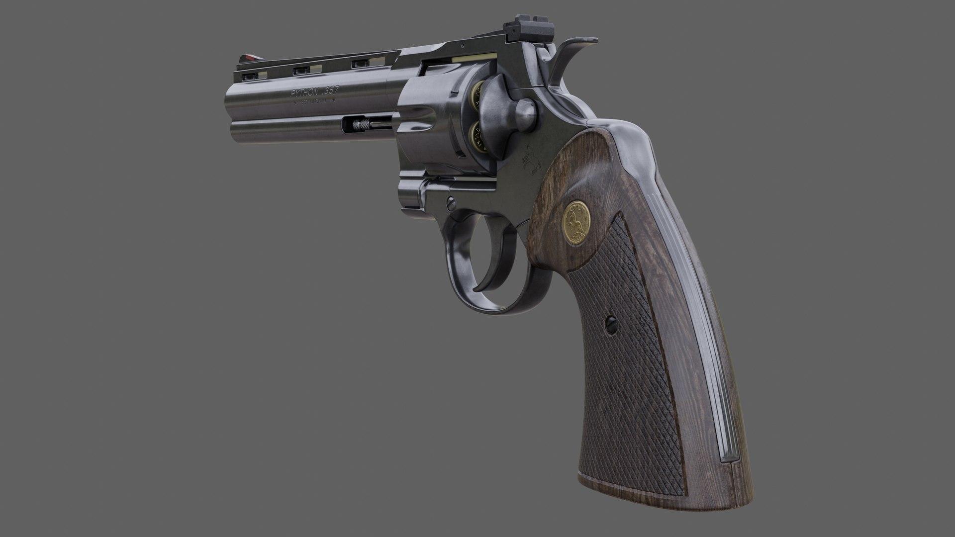 3D Colt Python 357 6 Inch Polished - TurboSquid 2035819