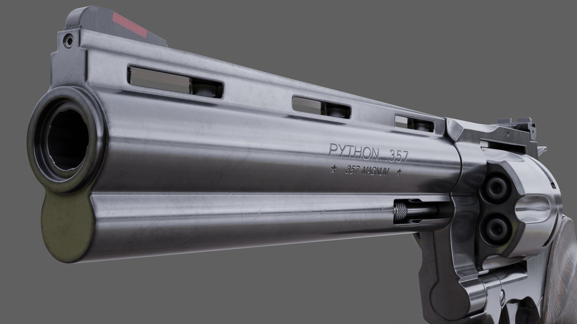 3D Colt Python 357 6 Inch Polished - TurboSquid 2035819