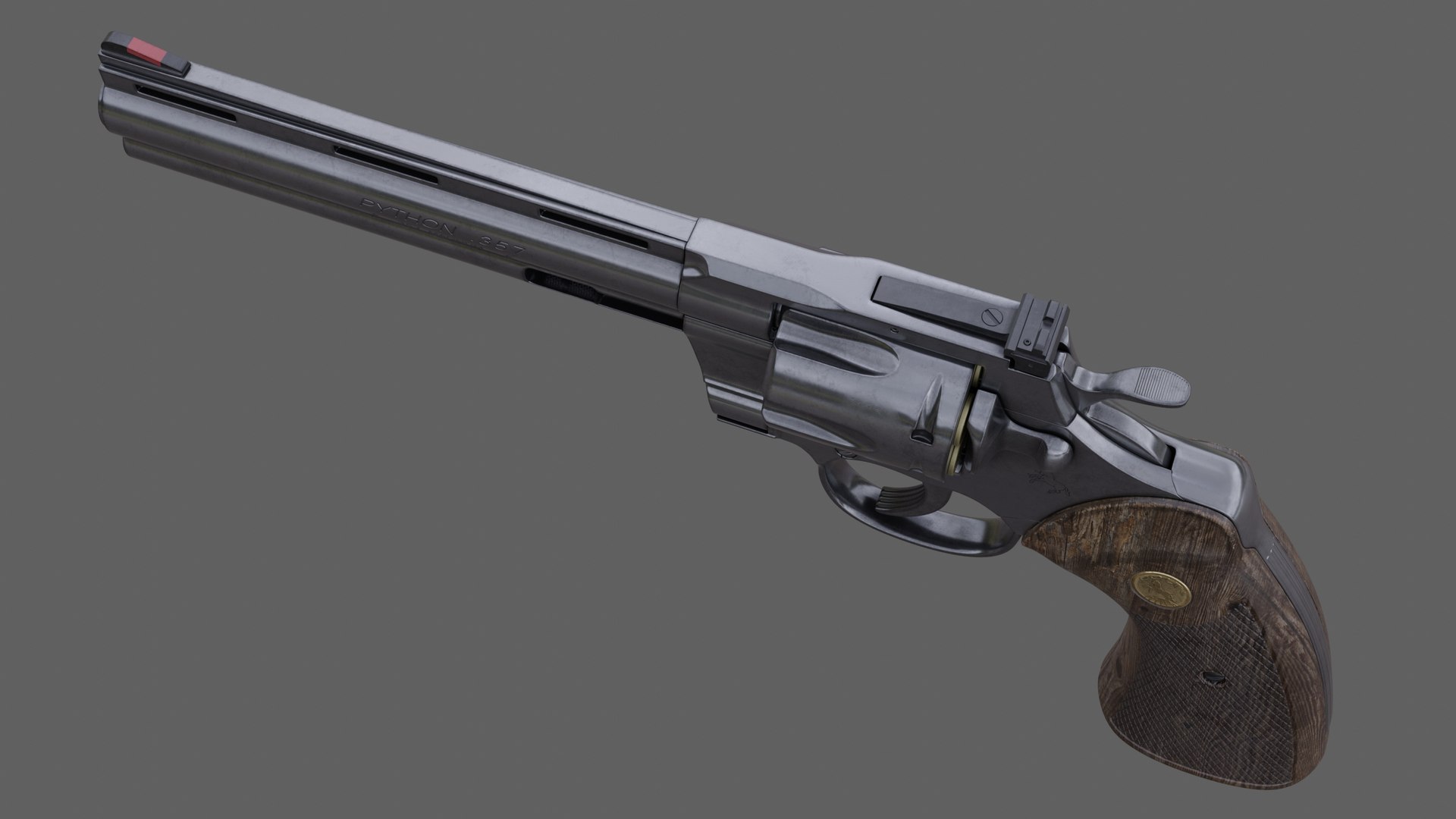 3D Colt Python 357 6 Inch Polished - TurboSquid 2035819