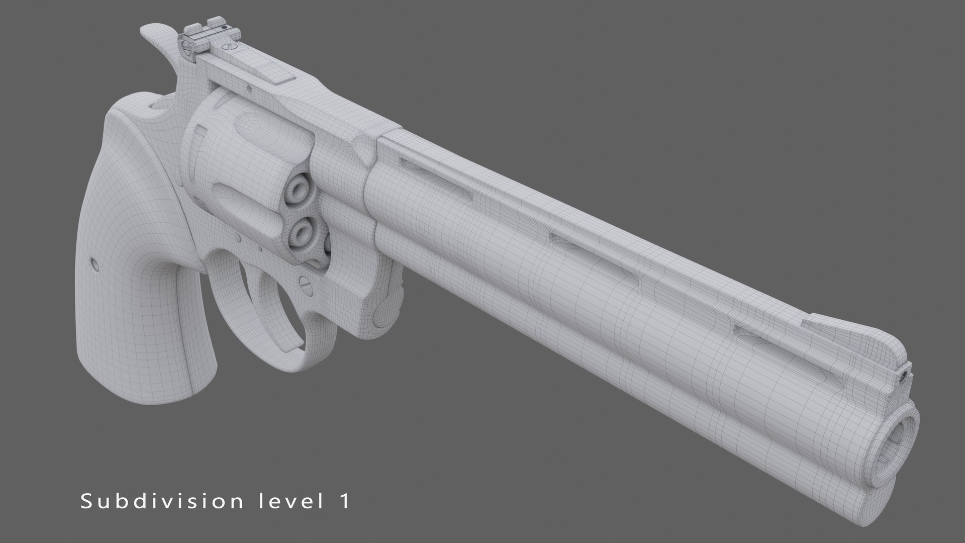 3D Colt python 357 6 inch polished - TurboSquid 2035819
