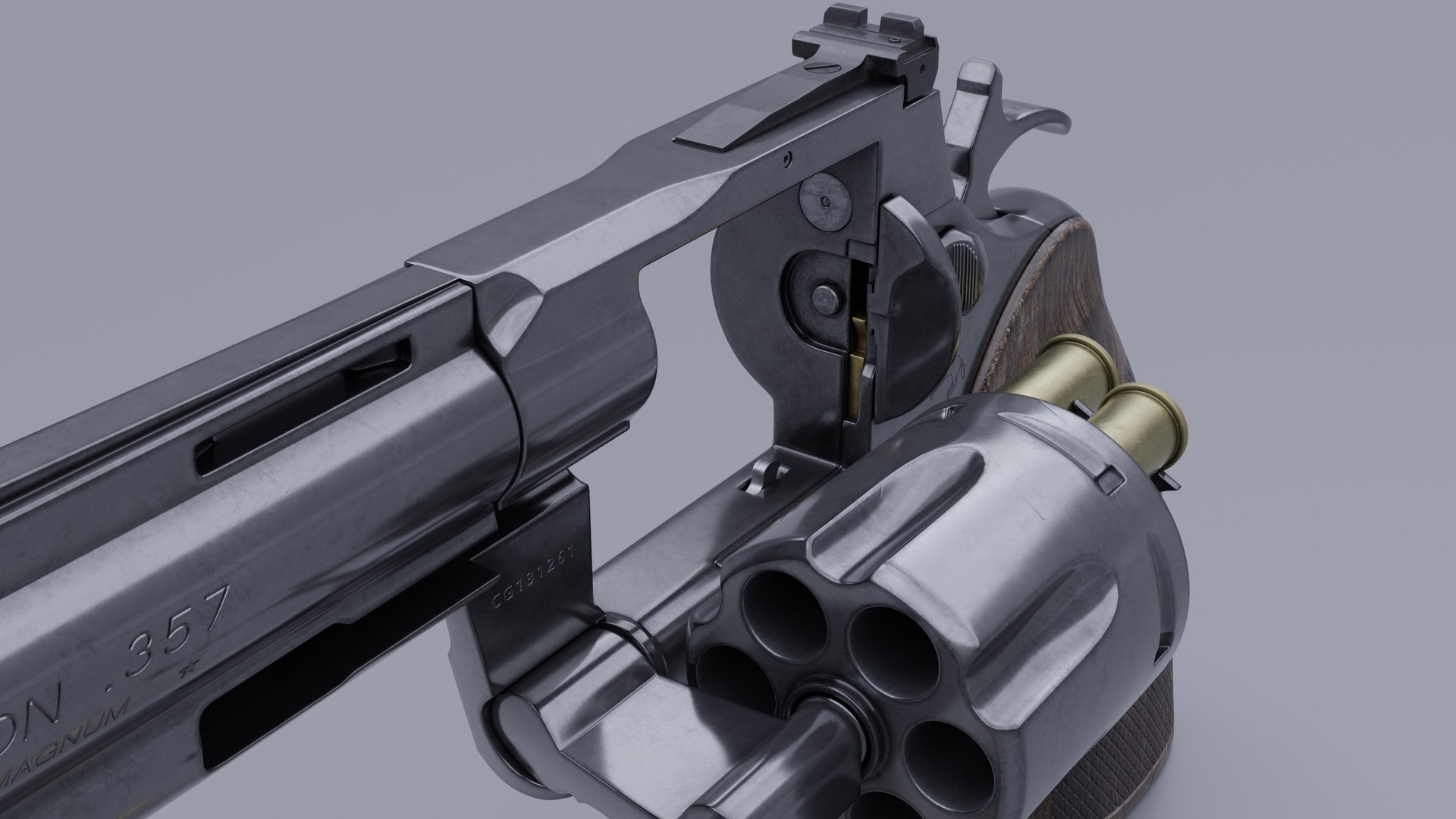 3D Colt Python 357 6 Inch Polished - TurboSquid 2035819