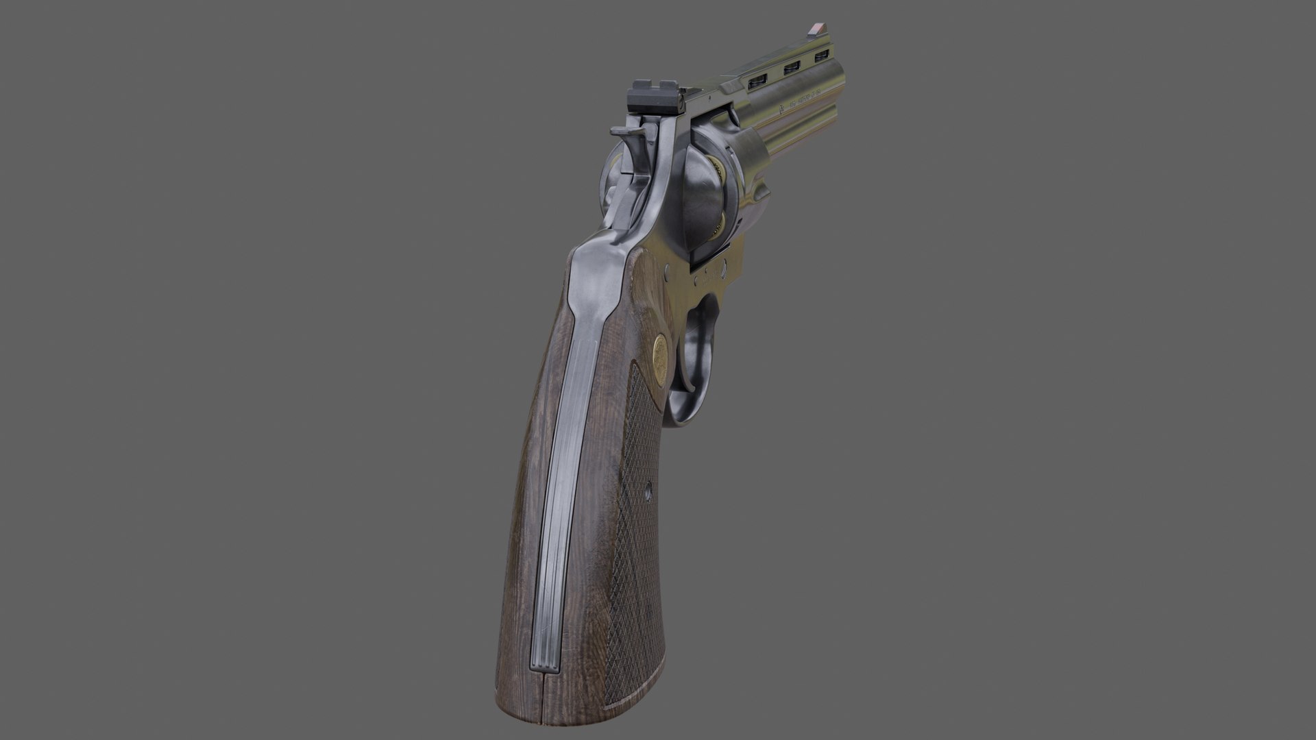 3D Colt Python 357 6 Inch Polished - TurboSquid 2035819