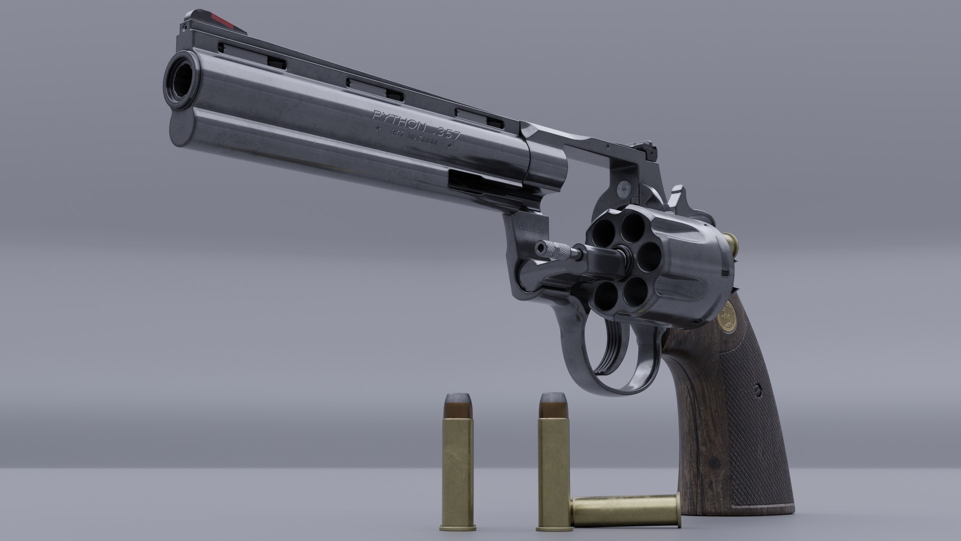 3D Colt Python 357 6 Inch Polished - TurboSquid 2035819