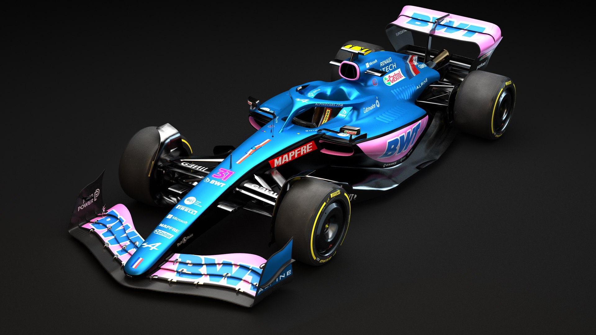 F1 Alpine A522 2022 3D model - TurboSquid 1871649