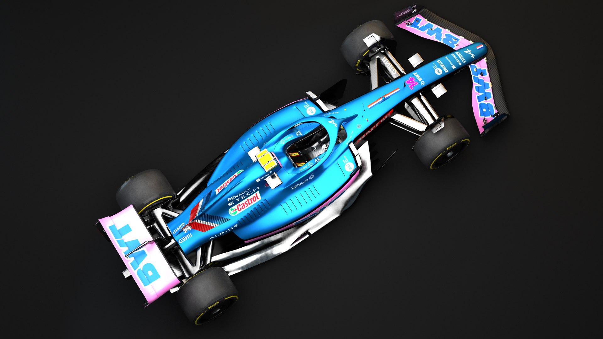 F1 Alpine A522 2022 3D model - TurboSquid 1871649