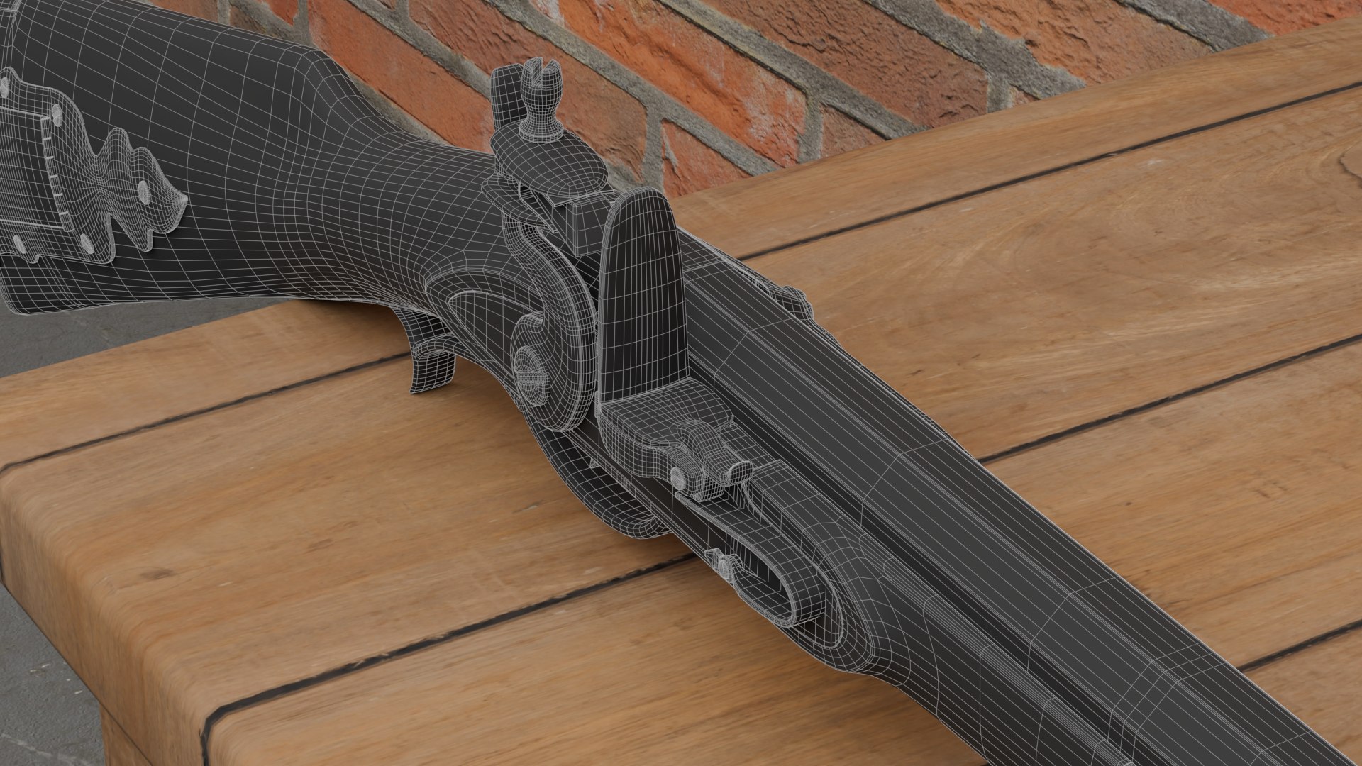 3D Model Flintlock Long Rifle - TurboSquid 2428748