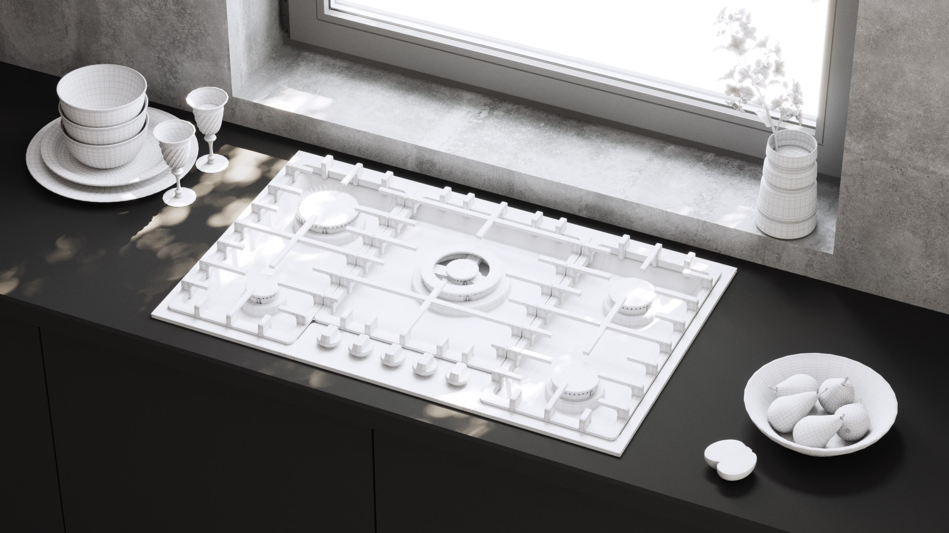 Barazza gas cooktops model - TurboSquid 1235186