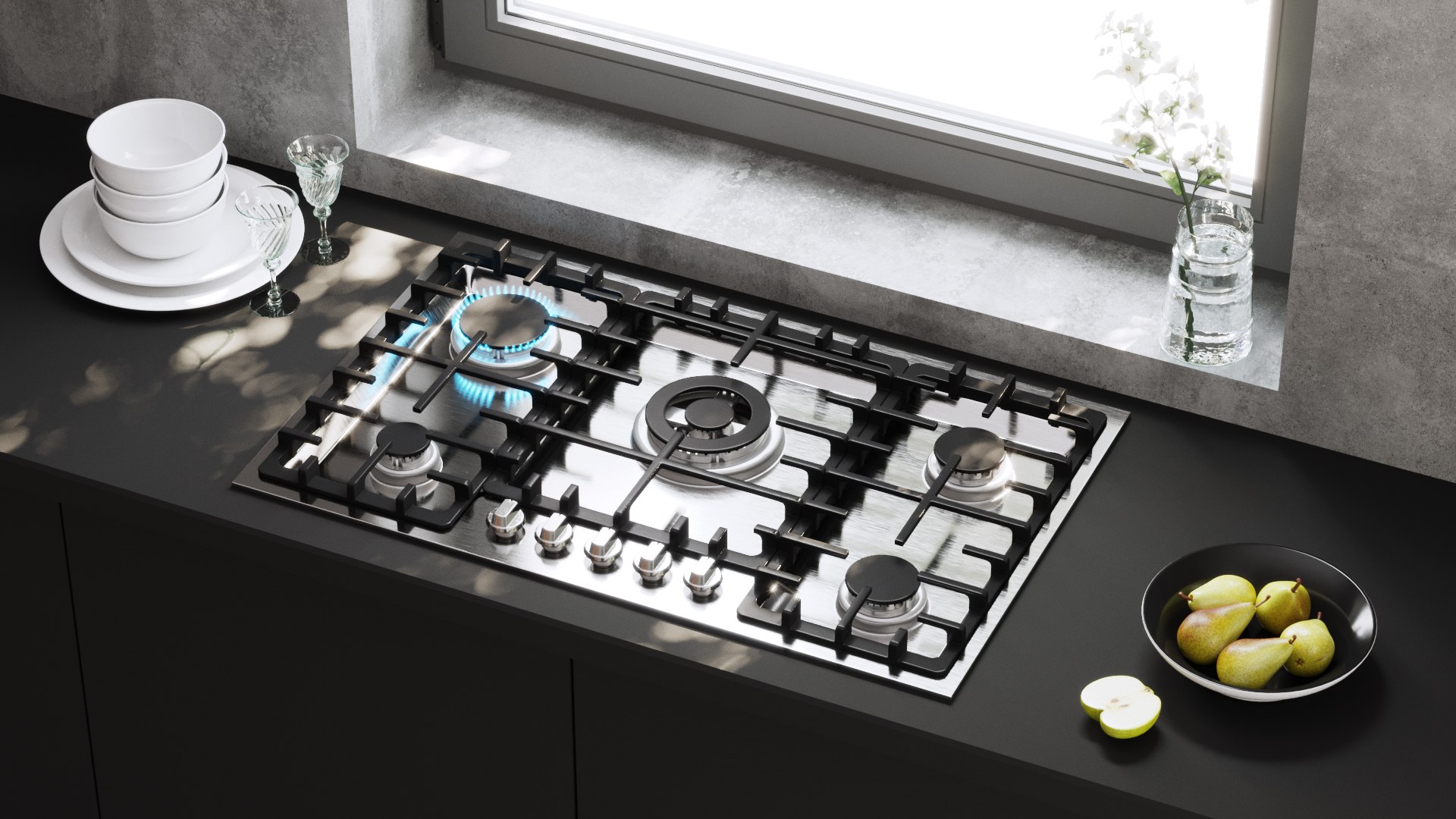Barazza gas cooktops model - TurboSquid 1235186