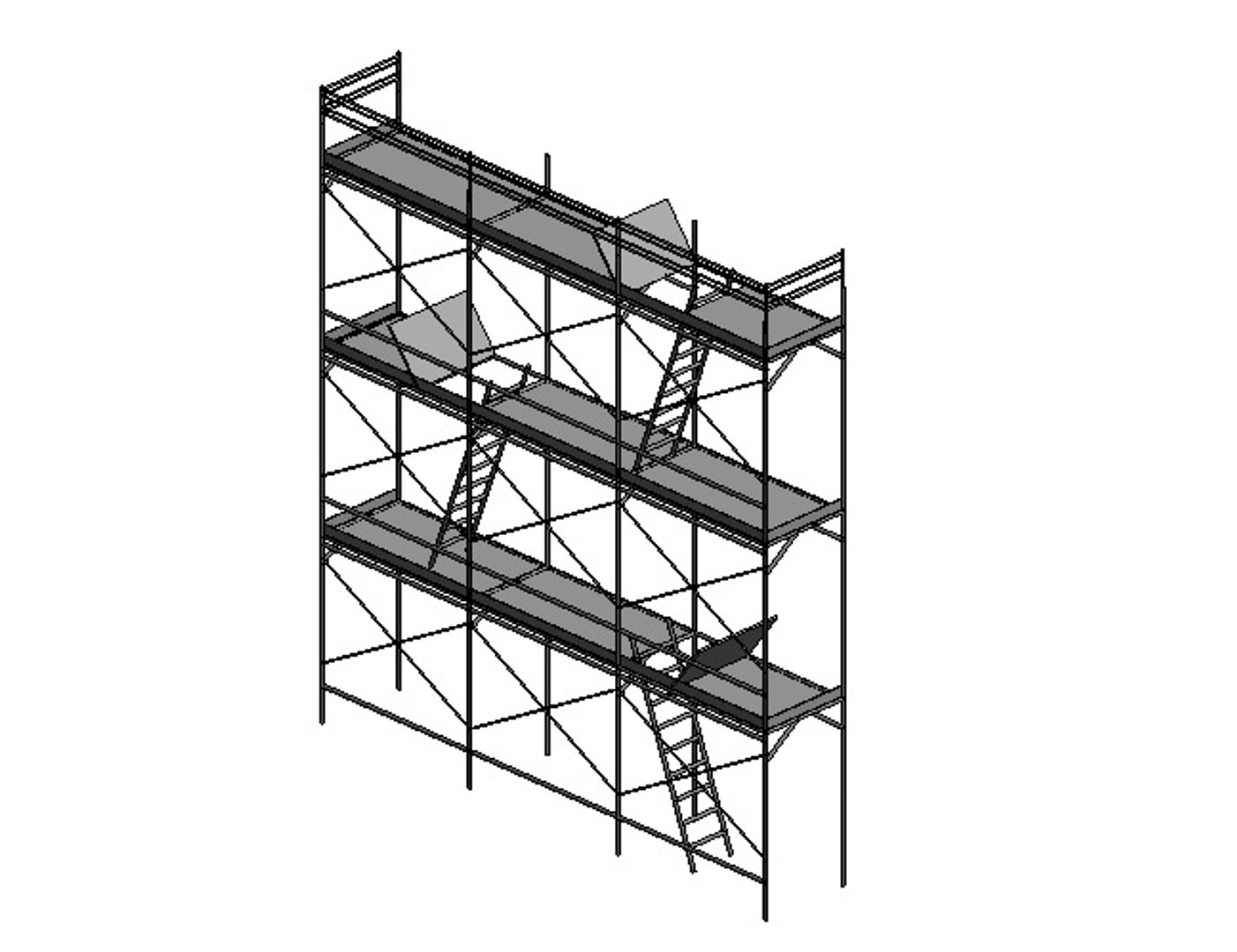 3d Scaffolding Bim Model