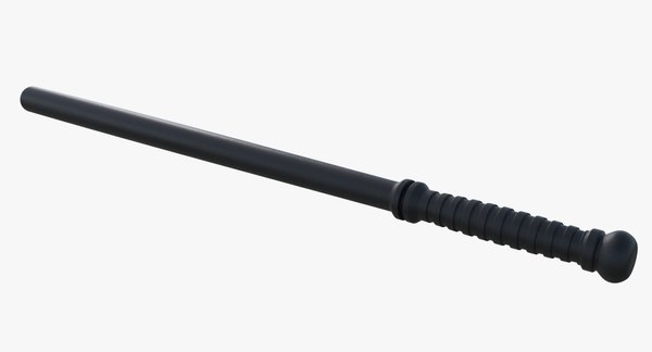 3d subdivision police baton model