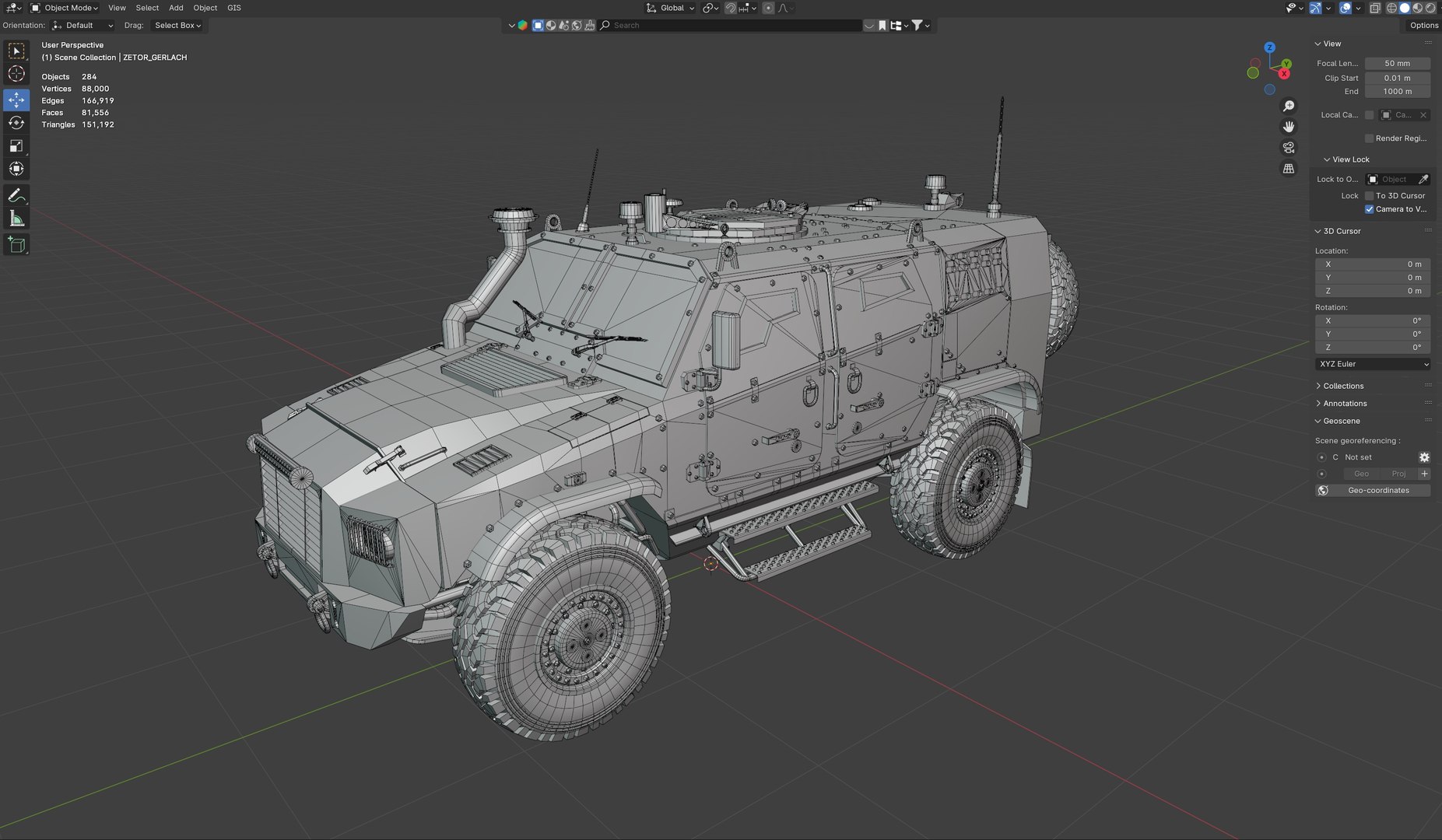 3D ATV Zetor Gerlach Armored Tactical Vehicle Model - TurboSquid 2386824