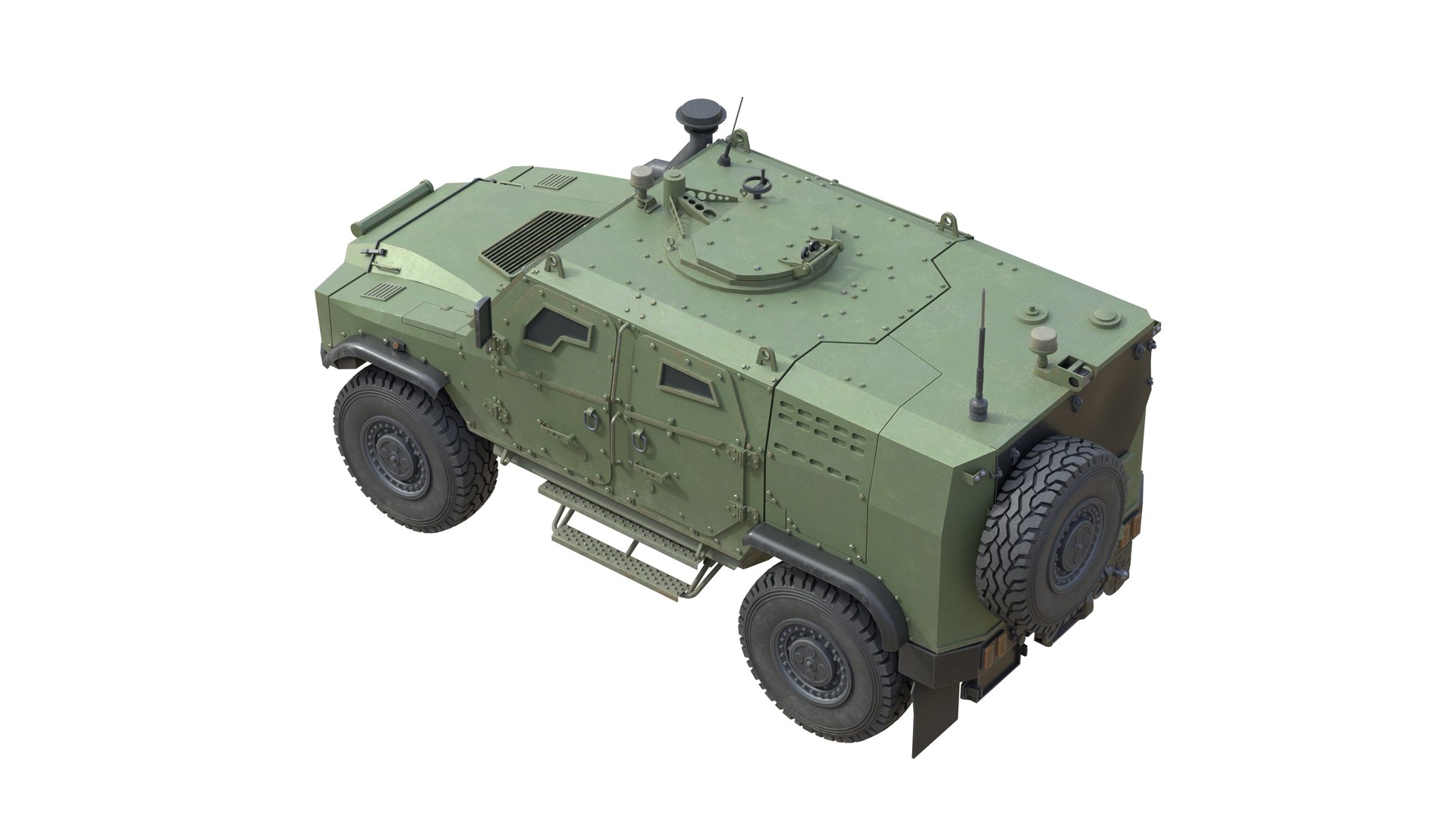3D ATV Zetor Gerlach Armored Tactical Vehicle Model - TurboSquid 2386824
